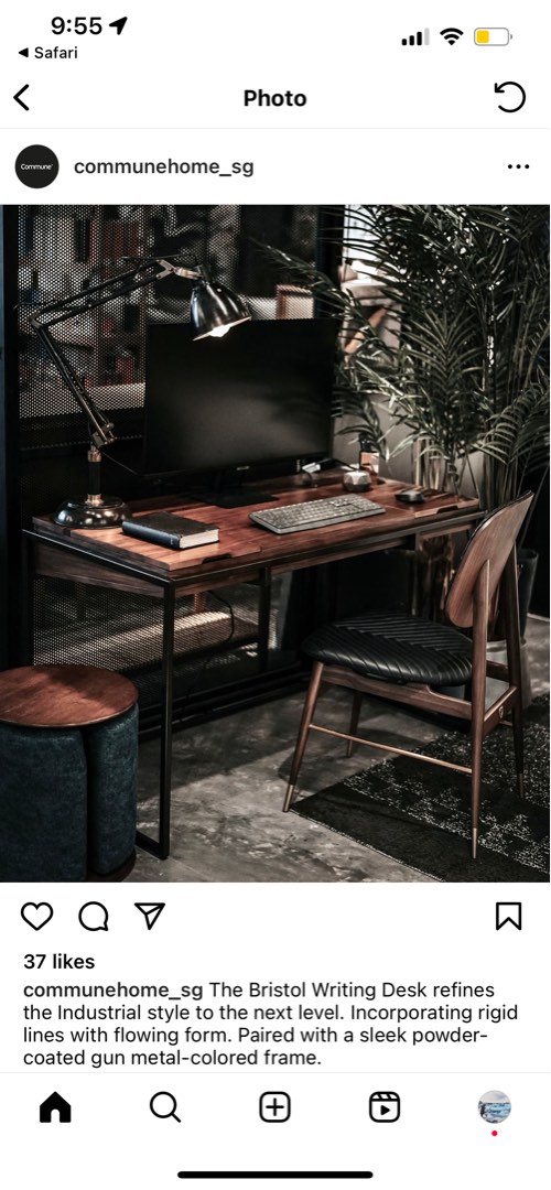 Commune Bristol Study Desk/ Writing Table, Furniture & Home Living ...