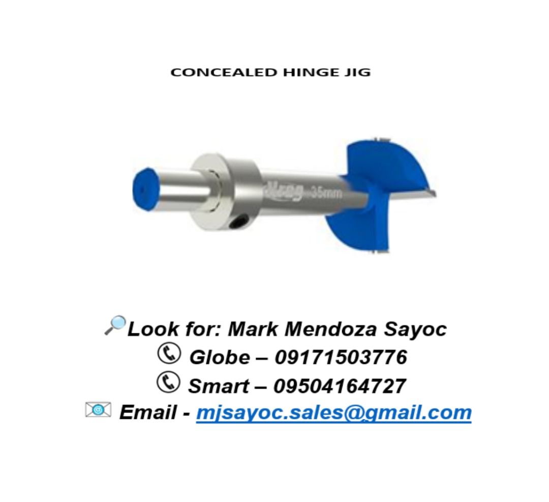 CONCEALED HINGE BIT, Commercial & Industrial, Construction Tools ...
