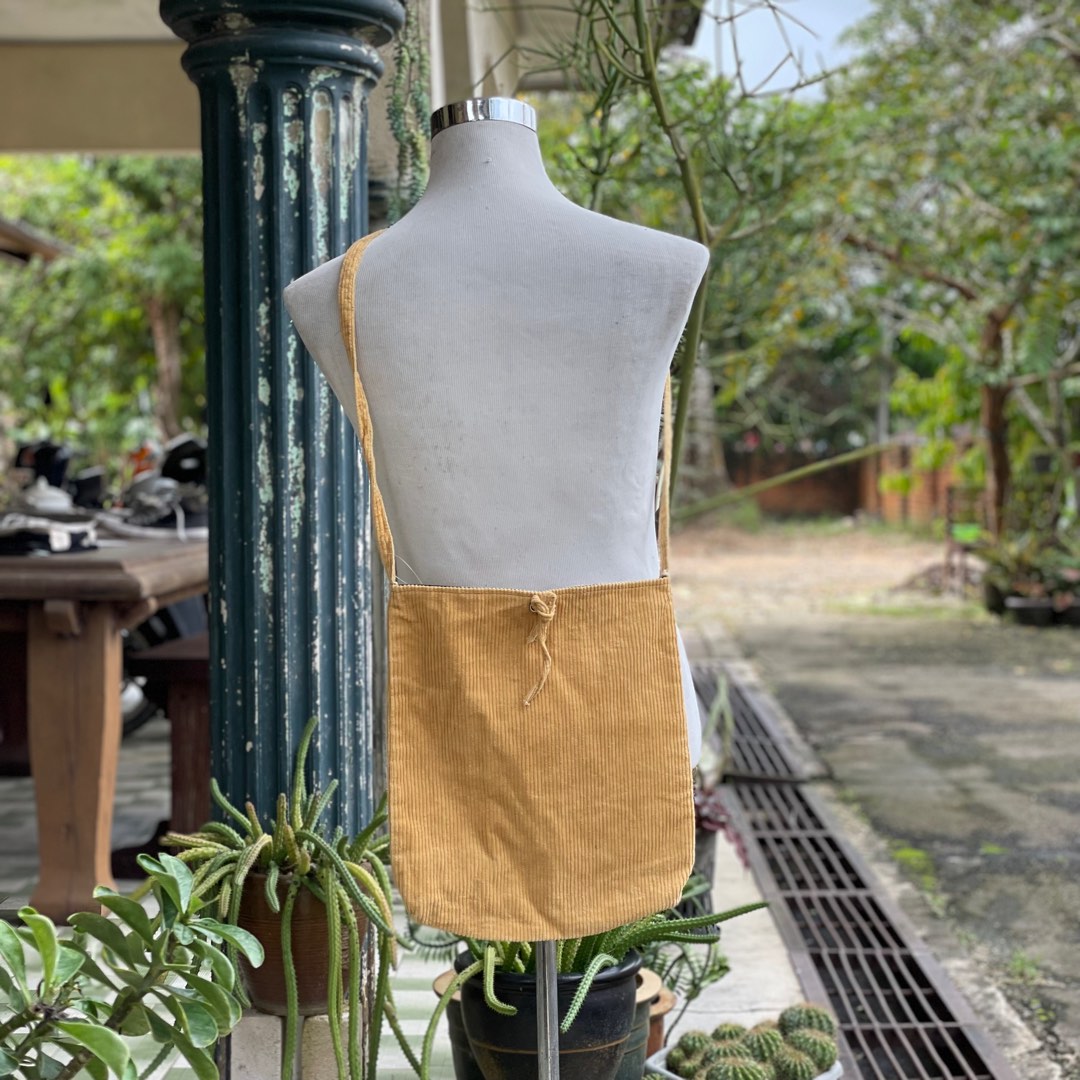 Corduroy Fabric Sling Bag, Women's Fashion, Bags & Wallets, Cross-body ...