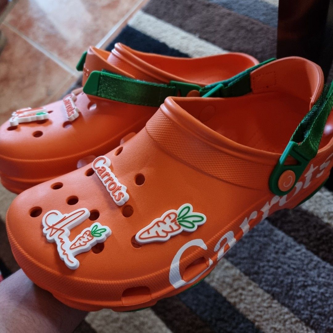 Crocs x Carrots Collaboration Orange All Terrain Clogs, Men's Fashion ...