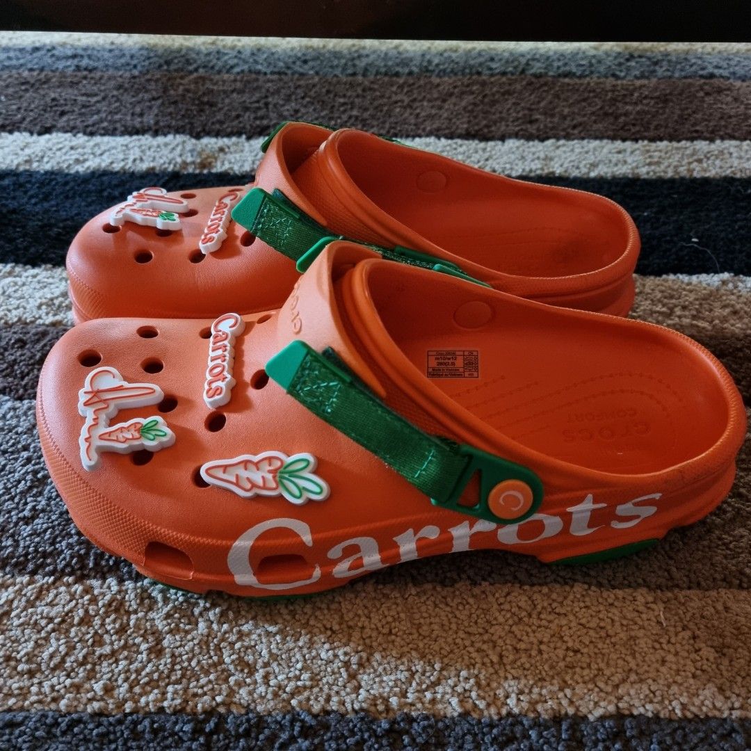Crocs x Carrots Collaboration Orange All Terrain Clogs, Men's Fashion ...