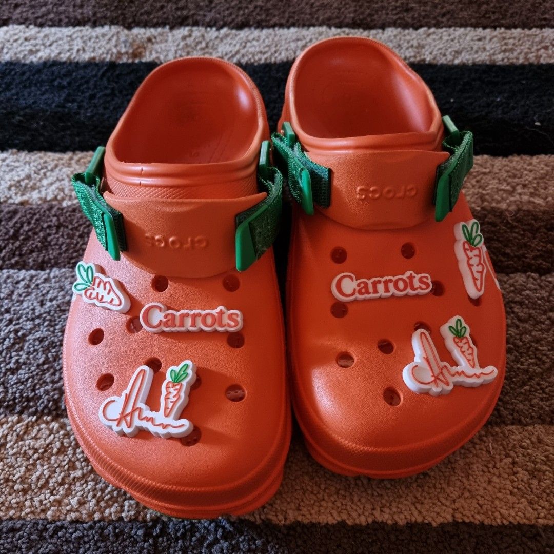Crocs x Carrots Collaboration Orange All Terrain Clogs, Men's Fashion ...