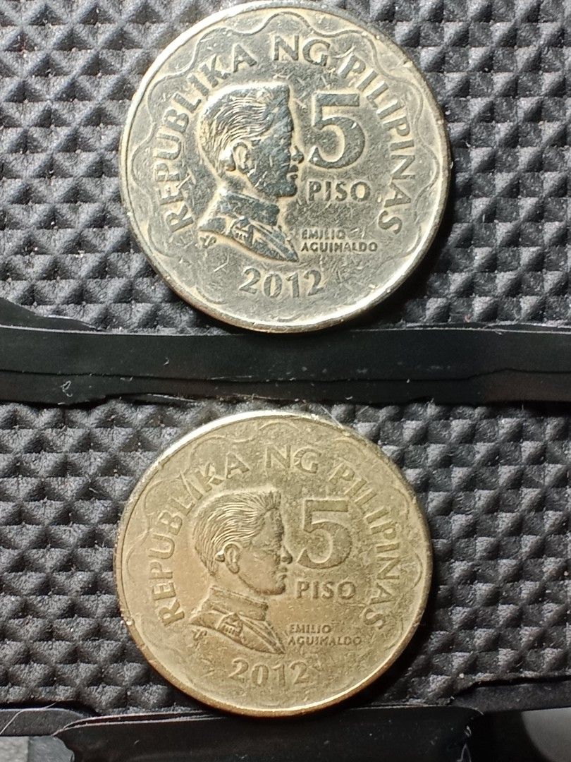 Cud error coin back of ear 5 piso 2012 bsp., Hobbies & Toys ...