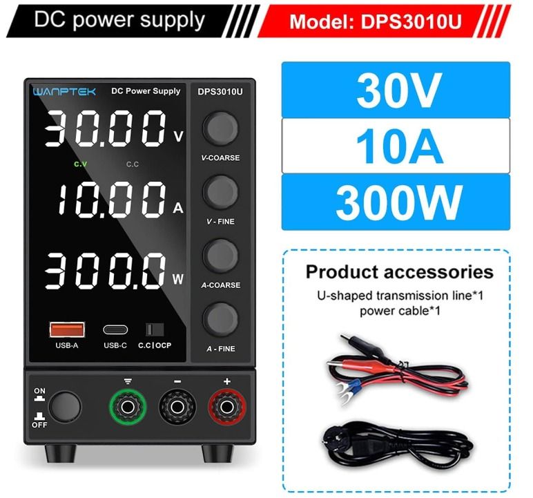 DC Power Supply Variable, Adjustable Switching Regulated Power Supply ...