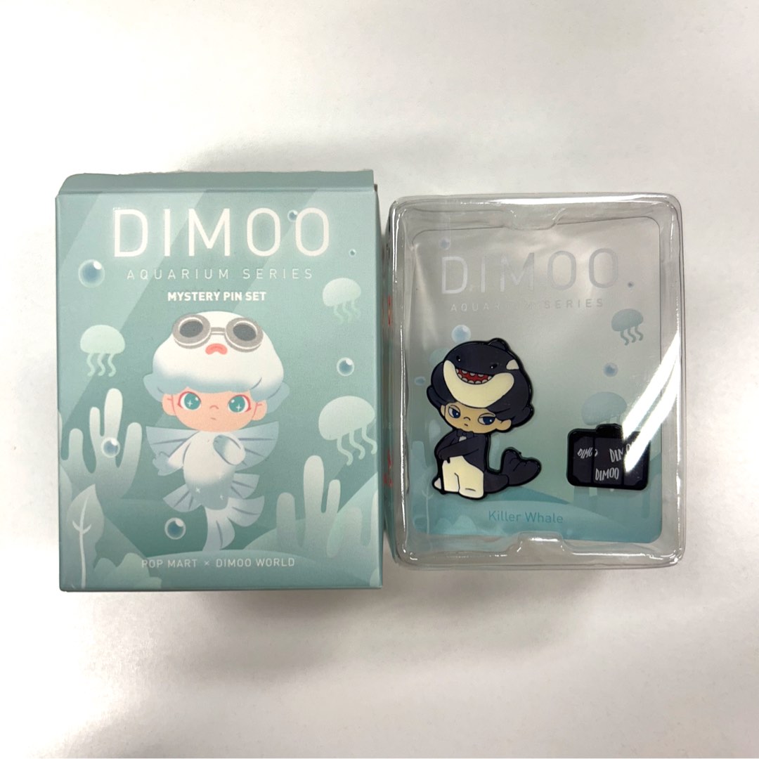 Dimoo aquarium series mystery pin set killer whale, Hobbies & Toys ...