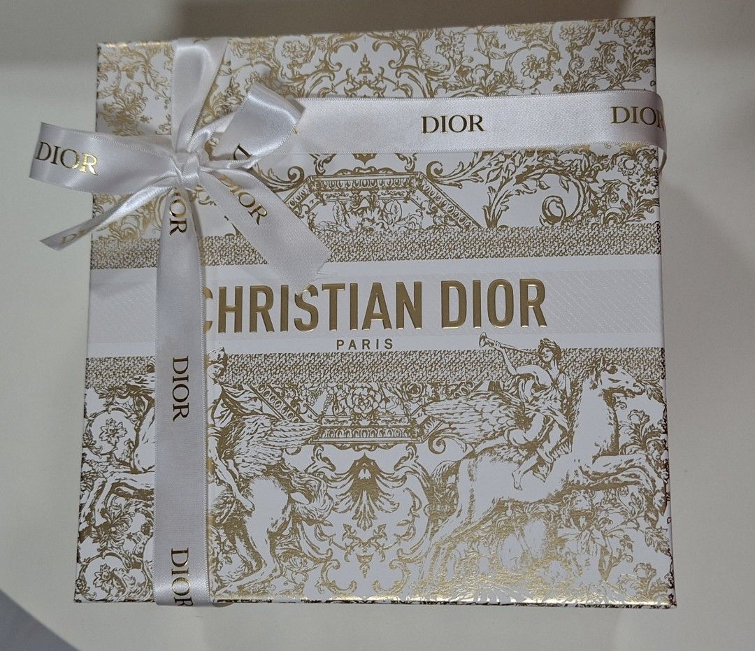 Dior Gift Box with Ribbon and Matching Paper Bag, Hobbies & Toys ...