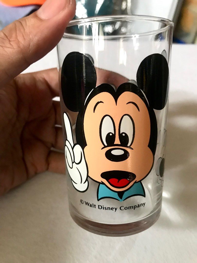 Disney Mickey mouse glass, Hobbies & Toys, Memorabilia & Collectibles ...