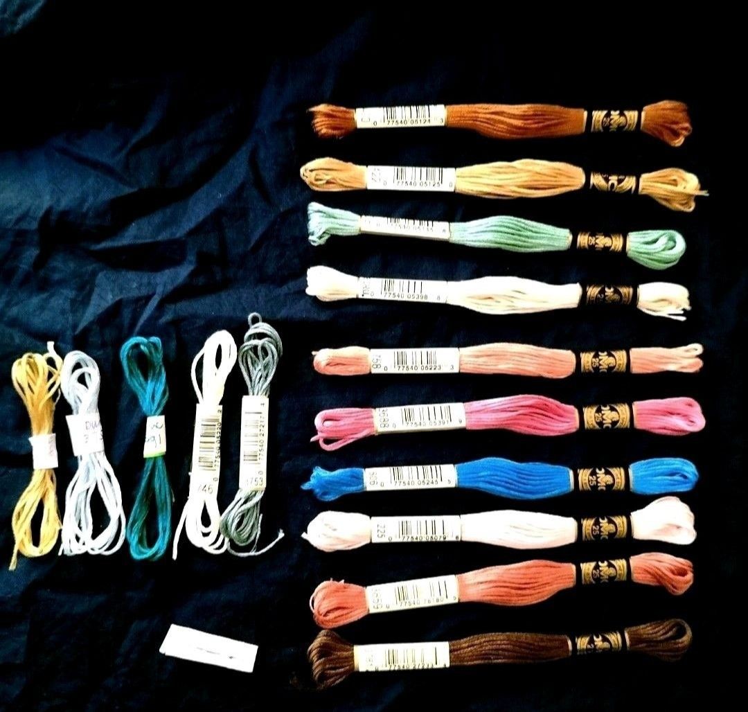 France 10 DMC CROSS STITCH THREAD gloria sewing embroidery school ...