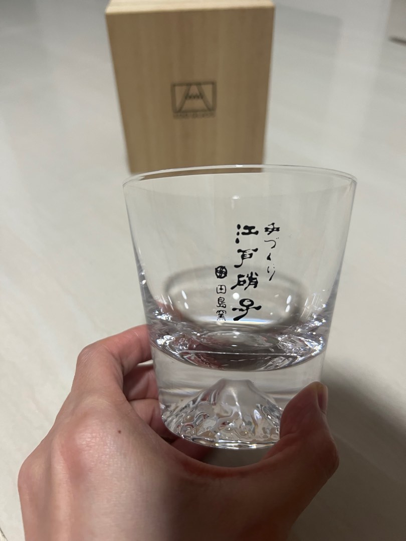 Edo Glass Mt Fuji cup, Furniture & Home Living, Kitchenware & Tableware ...
