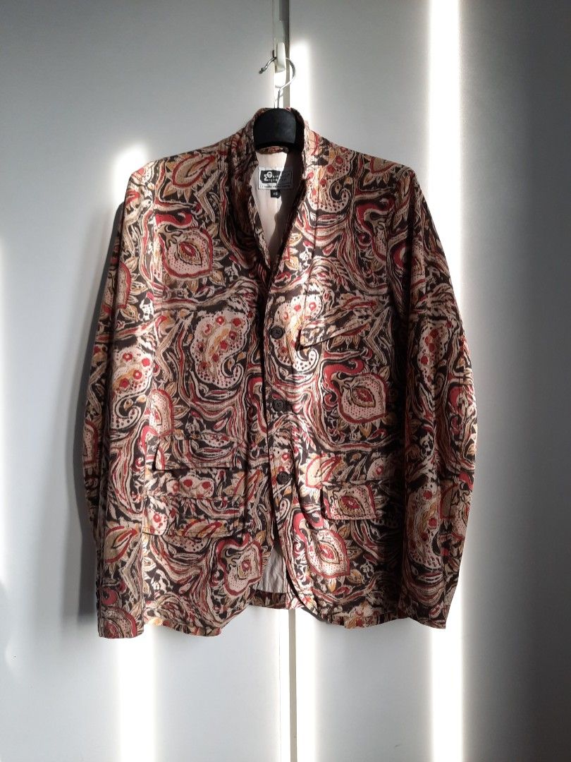 Engineered Garments Oil Painted Paisley Coat, Men's Fashion, Coats ...