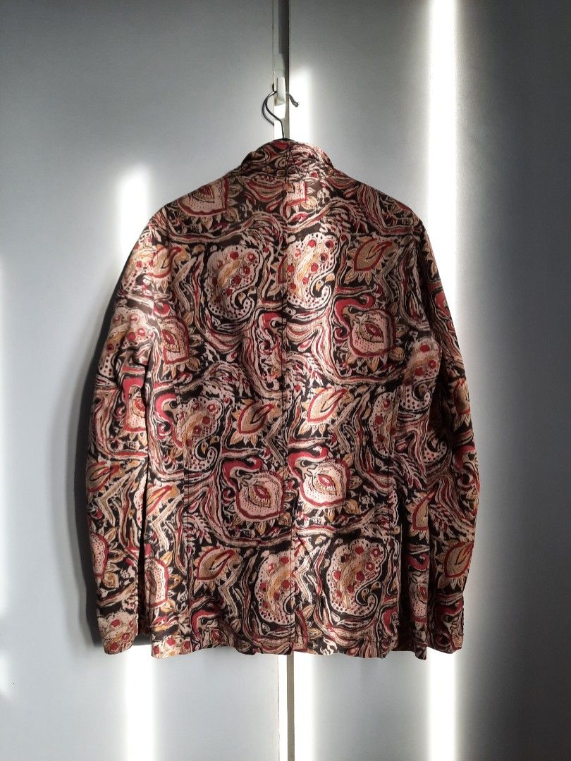 Engineered Garments Oil Painted Paisley Coat, Men's Fashion, Coats ...
