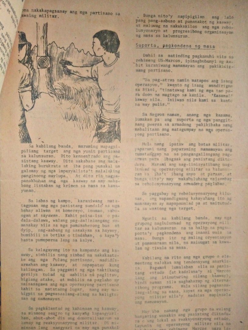 (EXTREMELY RARE) Sept. 1982 Ang Bayan Propaganda Paper by the Communist ...