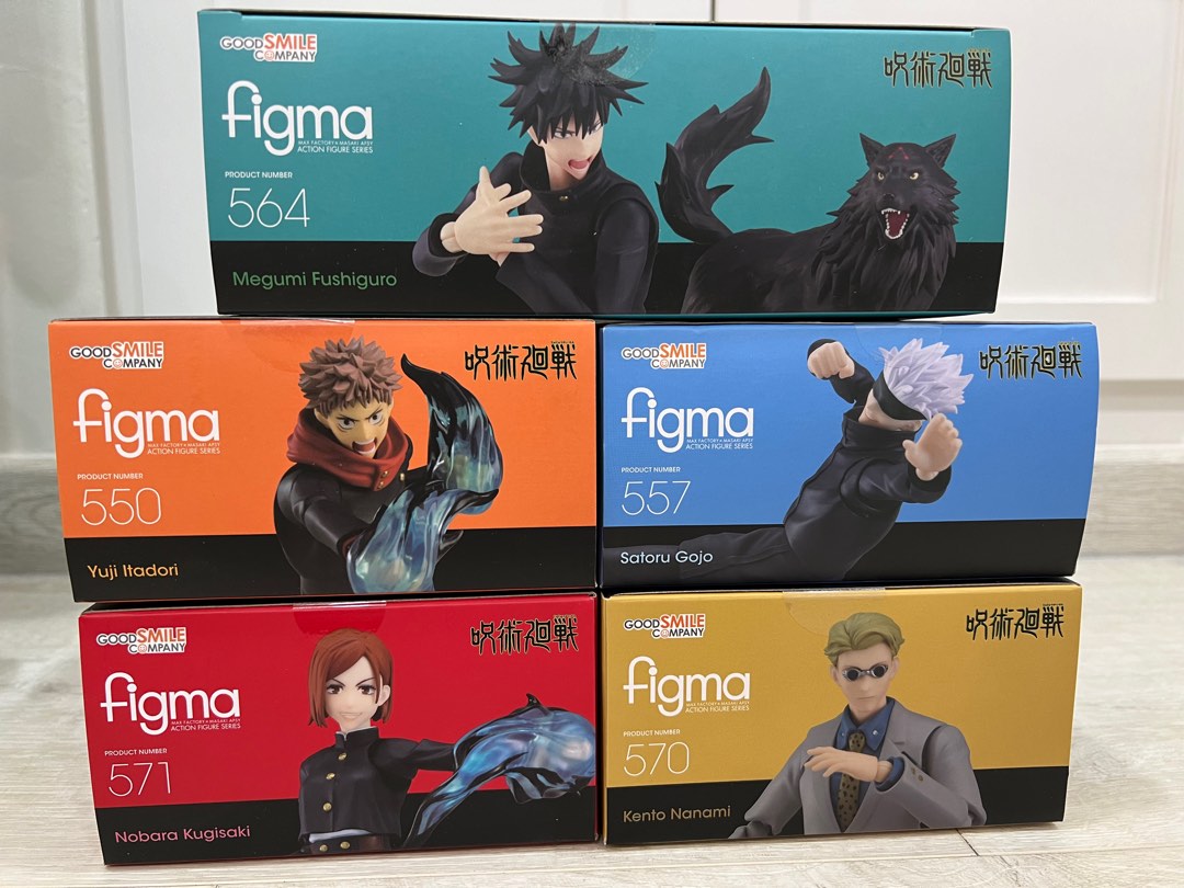 Figma Jujutsu Kaisen Gojo Satoru Itadori Yuji Megumi Fushiguro Kento ...