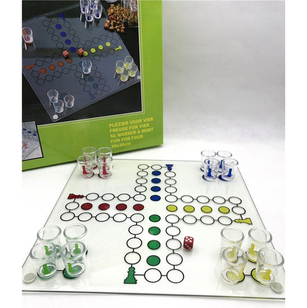 Flying Chess Board Games Novelty Entertainment Table Drinking Bar Game ...