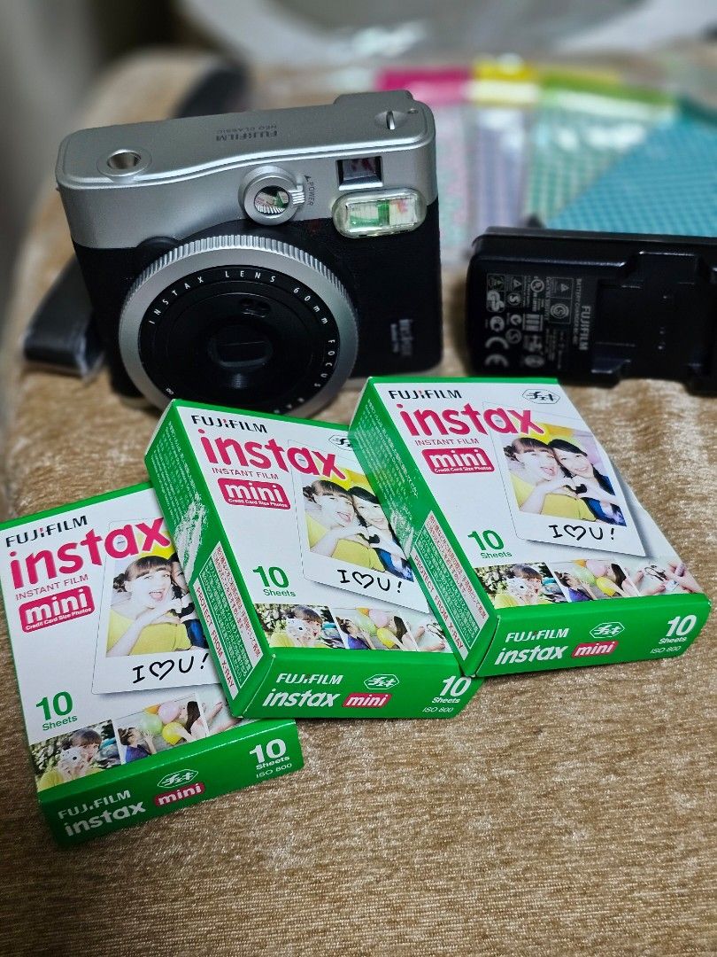 Fuji Polaroid Camera + refills, Photography, Cameras on Carousell