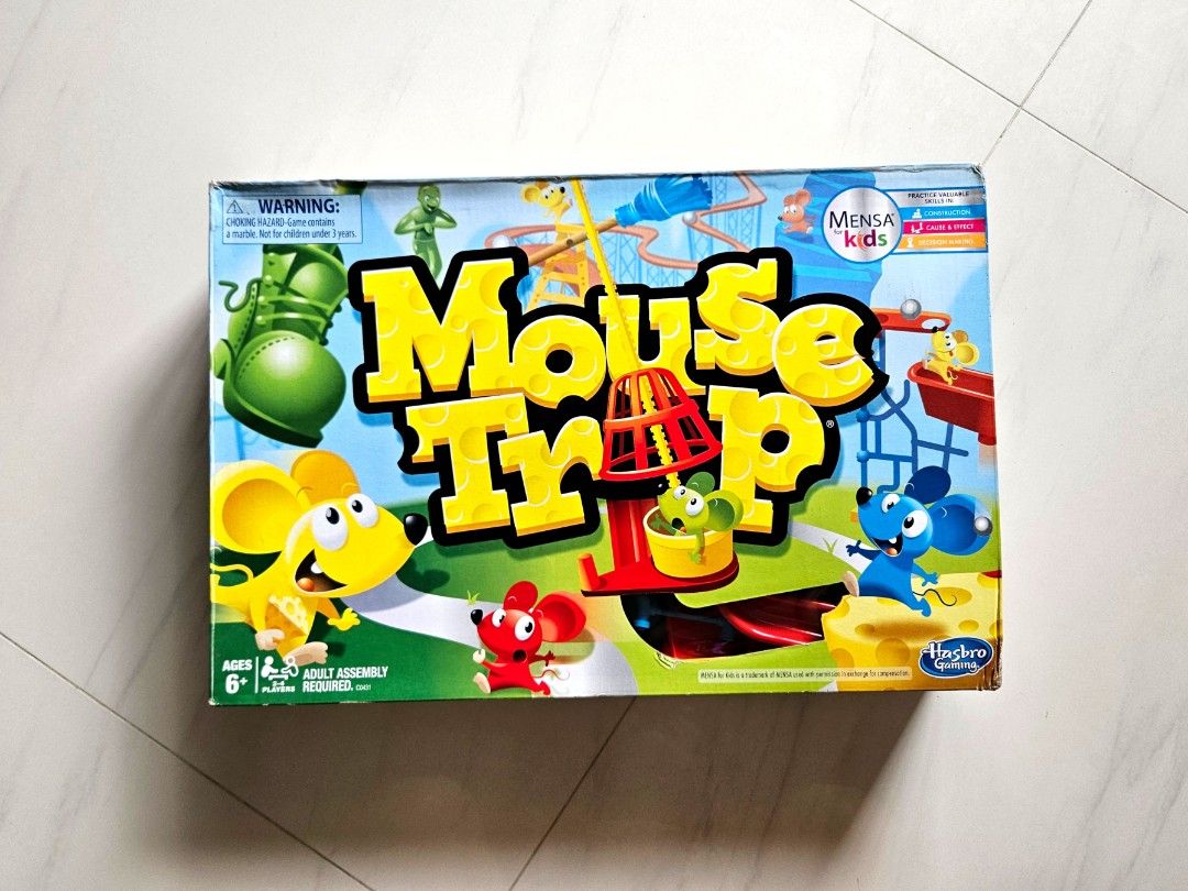 Hasbro Mouse Trap Kids Board Game Kids Game for 2-4 Players Ages : AGE ...