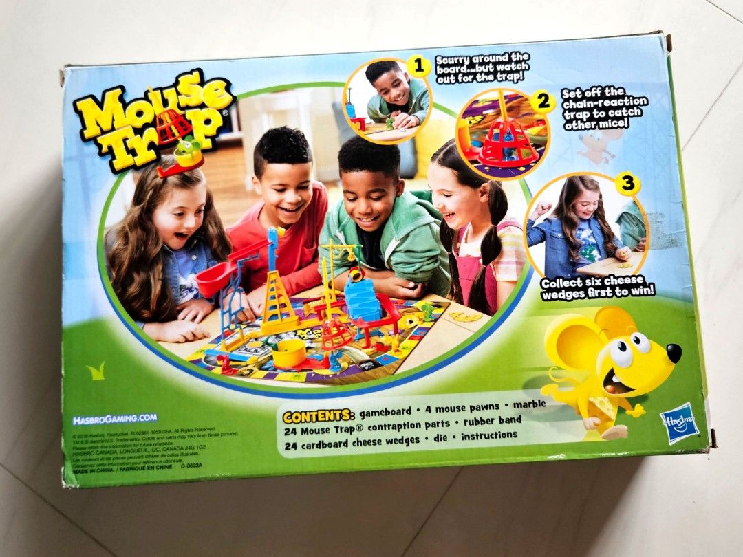 Hasbro Mouse Trap Kids Board Game Kids Game for 2-4 Players Ages : AGE ...