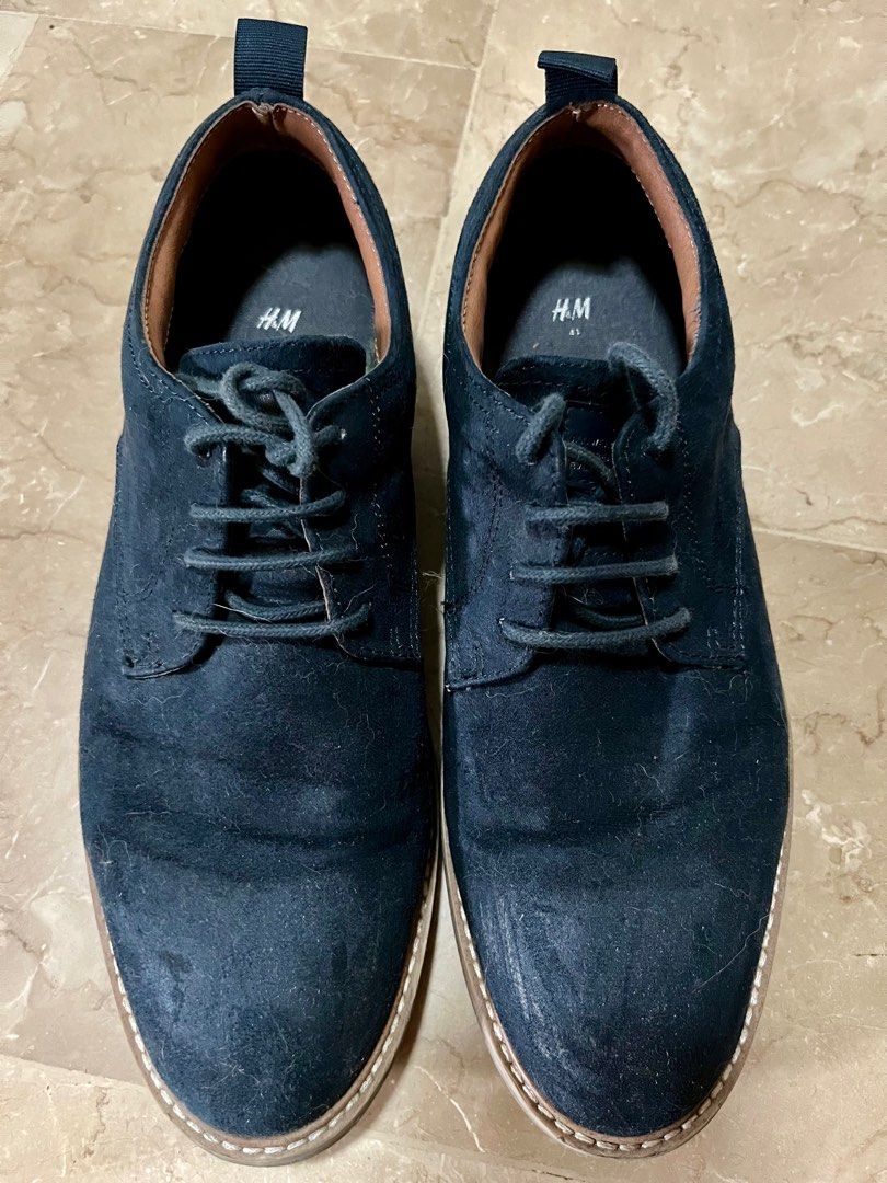 H&M - Derby Shoes (Dark Blue), Men's Fashion, Footwear, Dress Shoes on Carousell