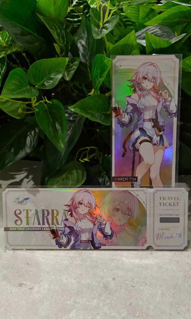 Honkai Star Rail HSR Cafe Ticket with in-game code March 7th, Hobbies ...