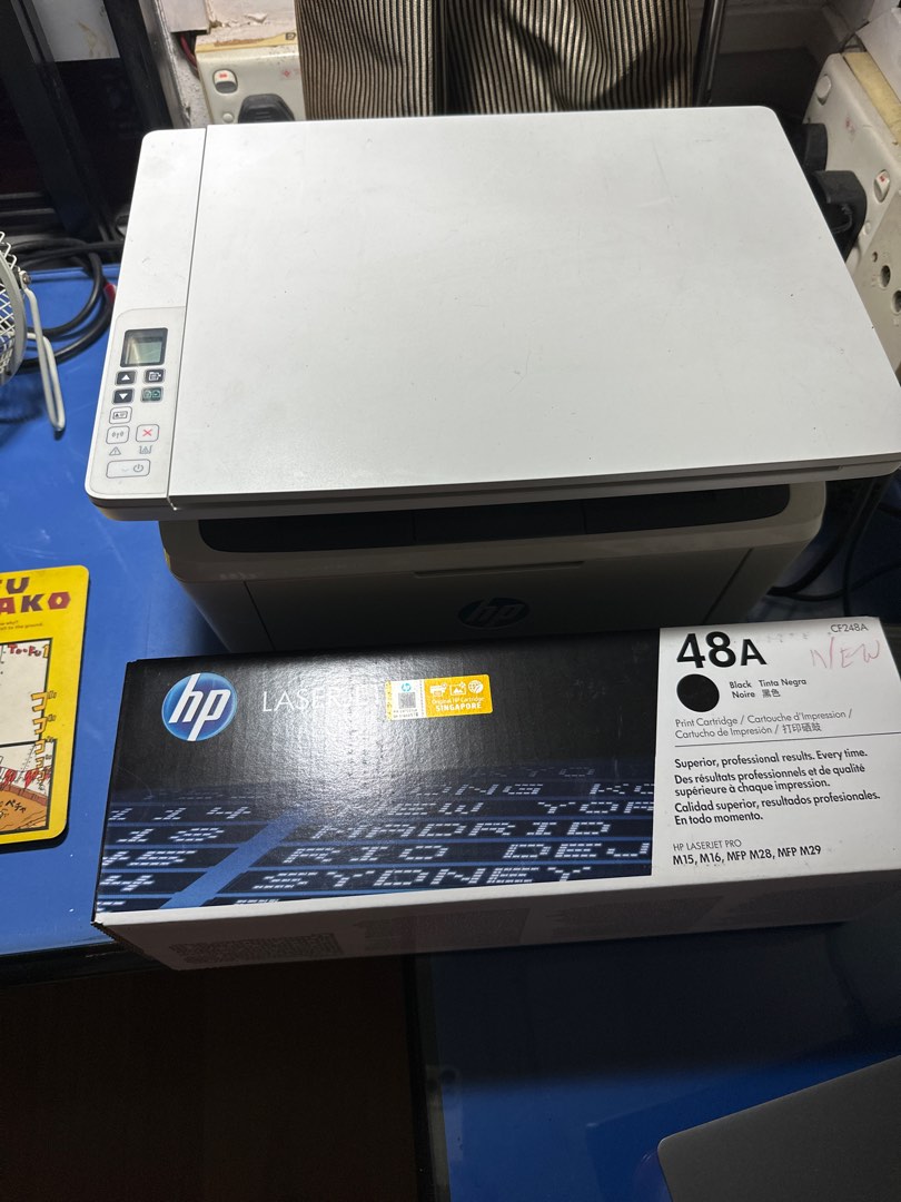 HP LaserJet Pro M28W with extra toner, Computers & Tech, Printers ...