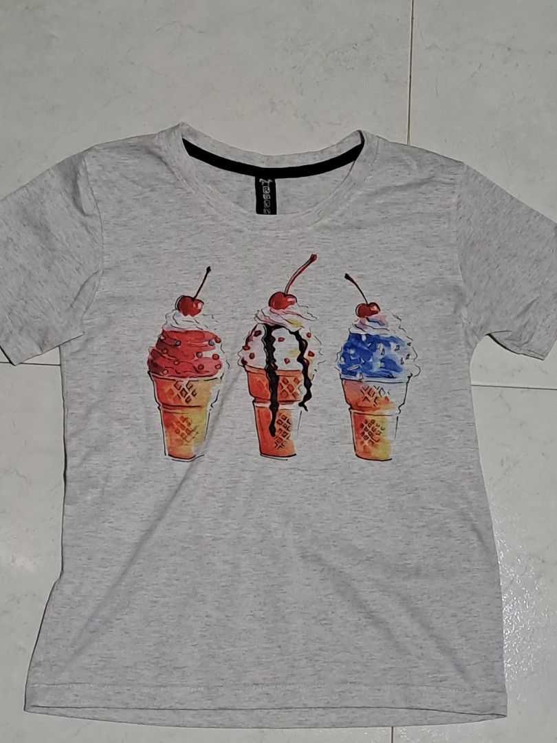Ice Cream Cone T Shirt, Women's Fashion, Tops, Shirts on Carousell