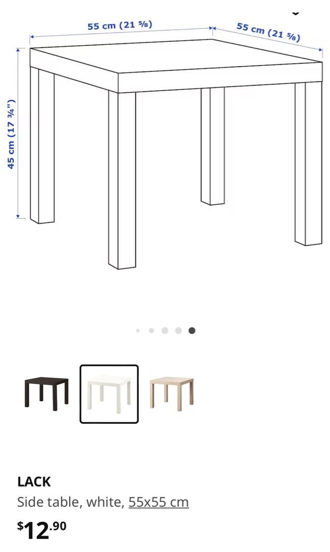 Ikea Lack Table (White), Furniture & Home Living, Furniture, Tables ...