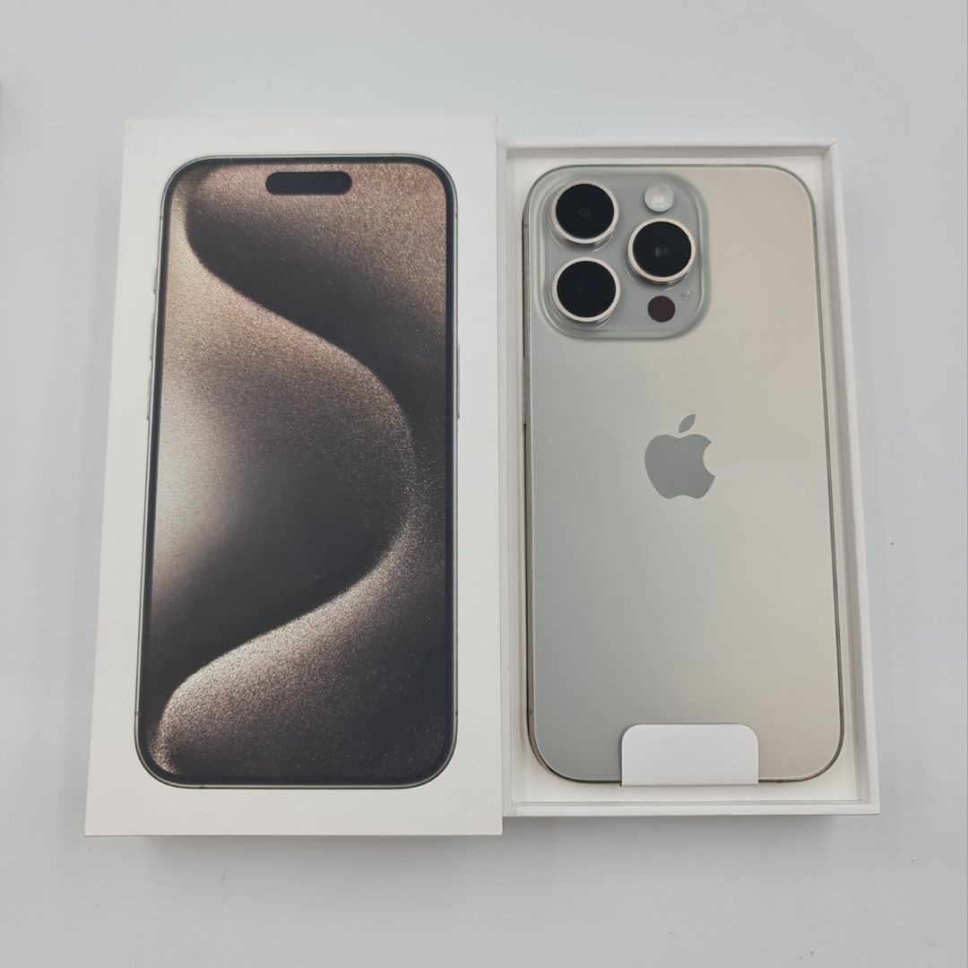 iPhone 15 Pro Natural Titanium 128GB, Mobile Phones & Gadgets, Mobile ...