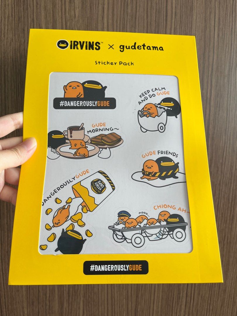 Irvins x gudetama sticker, Hobbies & Toys, Stationery & Craft, Other Stationery & Craft on Carousell