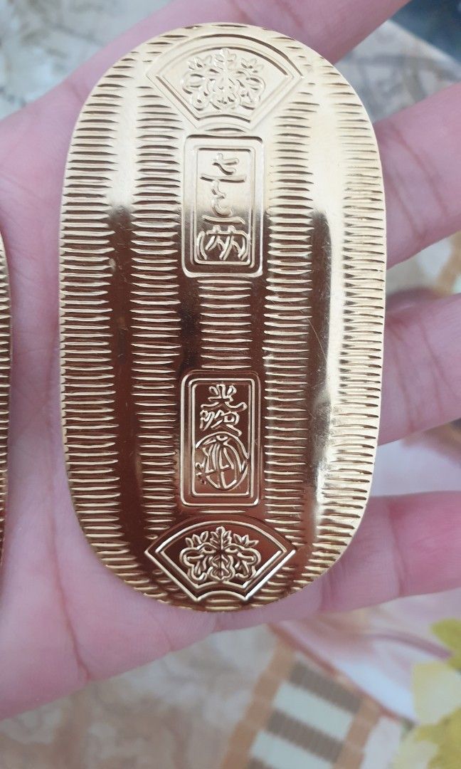 JAPANESE GOLD KOBAN 1 RYO SAMURAI ERA GOLD COIN, Women's Fashion ...