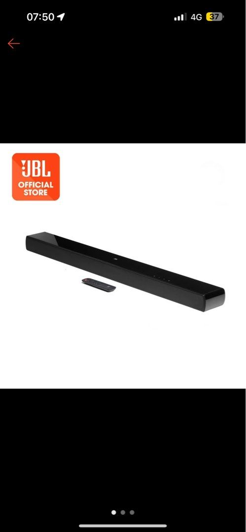 JBL CINEMA SB120 2.0 channel soundbar , Audio, Soundbars, Speakers ...