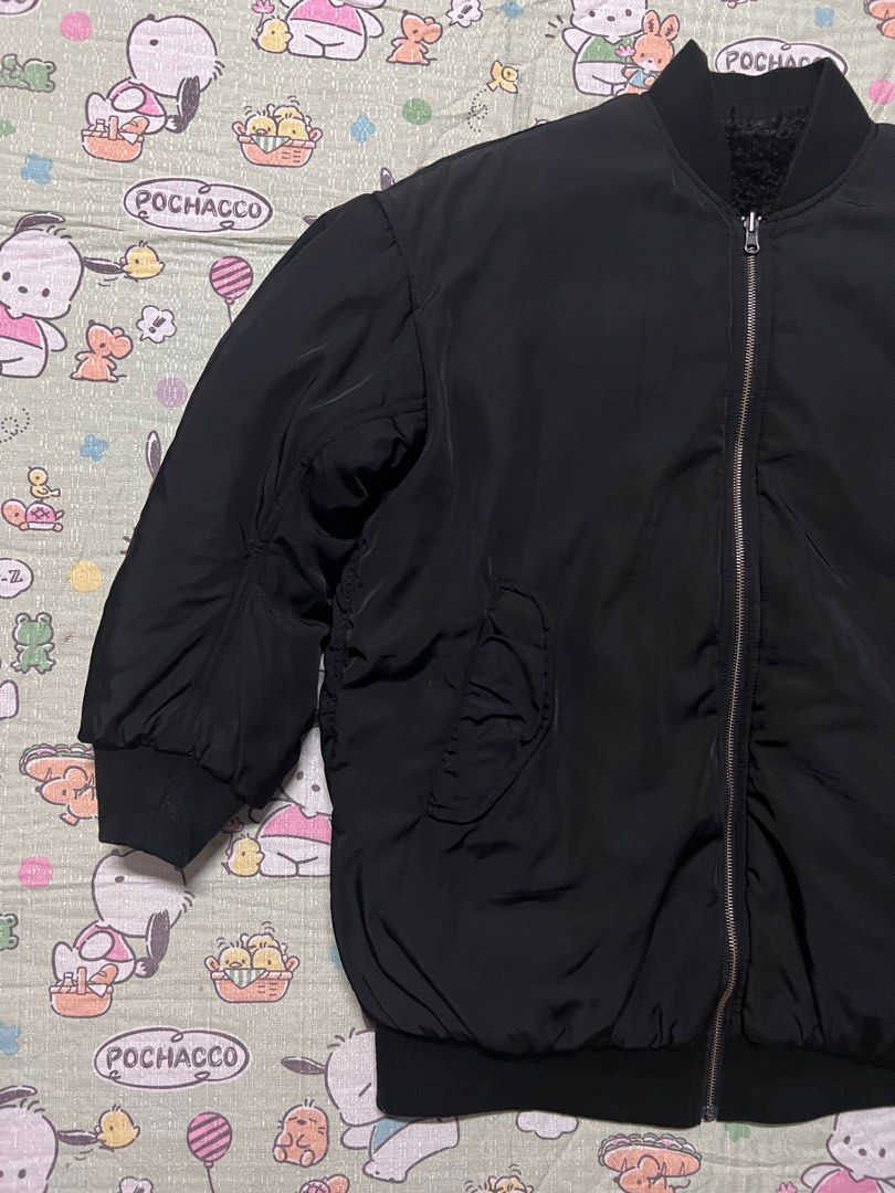 Jeanasis Reversible Warm Bomber Jacket, Men's Fashion, Coats, Jackets ...