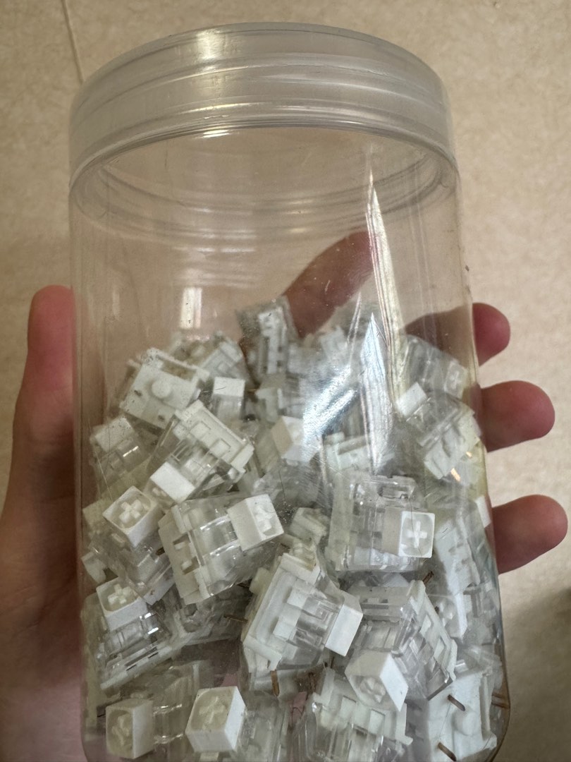 Kailh box white switches x90 ,factory lubed, 電腦＆科技, 電腦周邊及配件, 電腦鍵盤及相關產品 ...