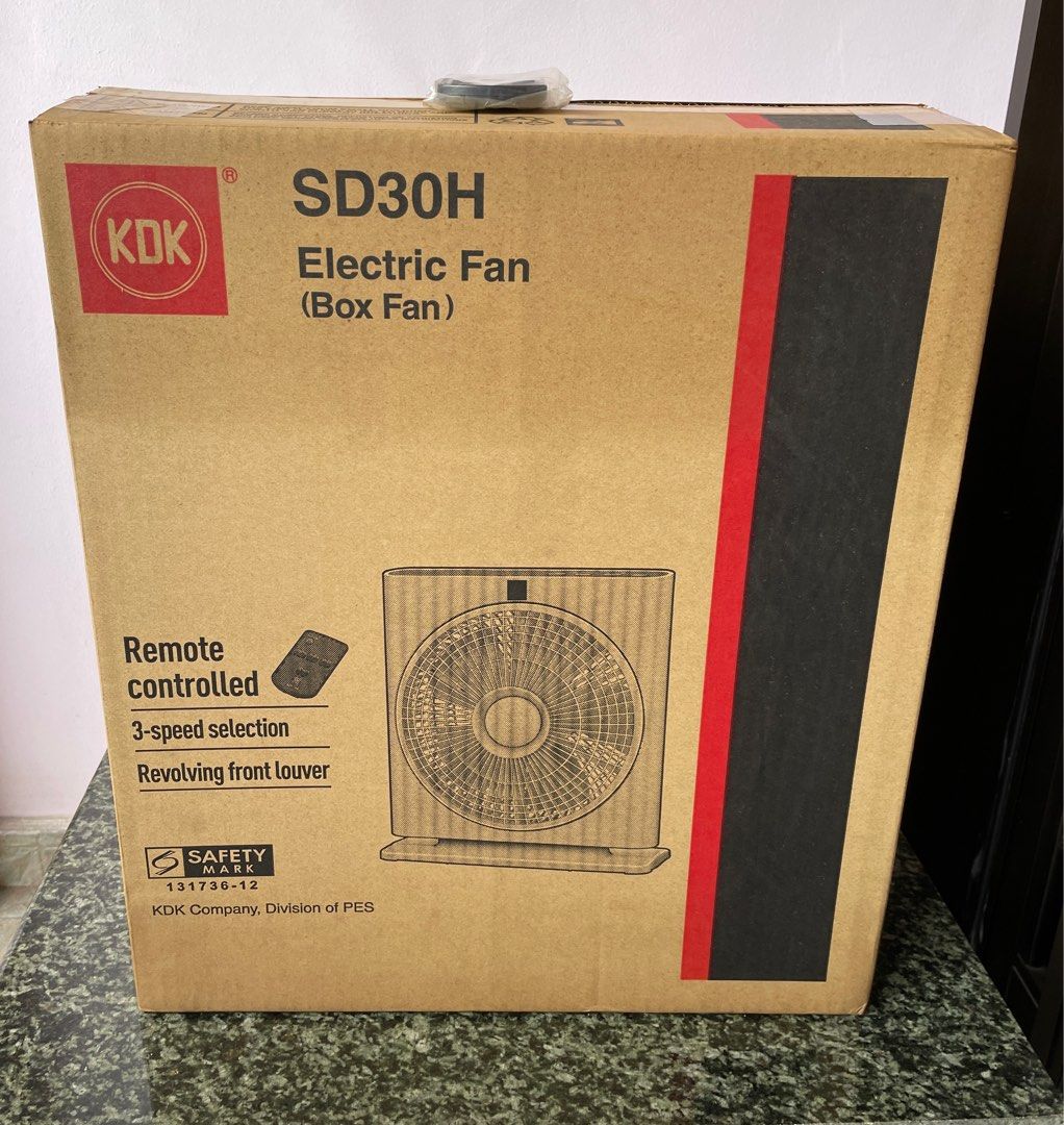 KDK SD30H Box Fan, Furniture & Home Living, Lighting & Fans, Fans on ...
