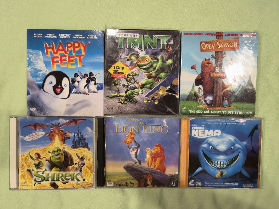 Kids Cartoons Movie VCD/DVD Popular Titles The Lion King, Finding Nemo ...