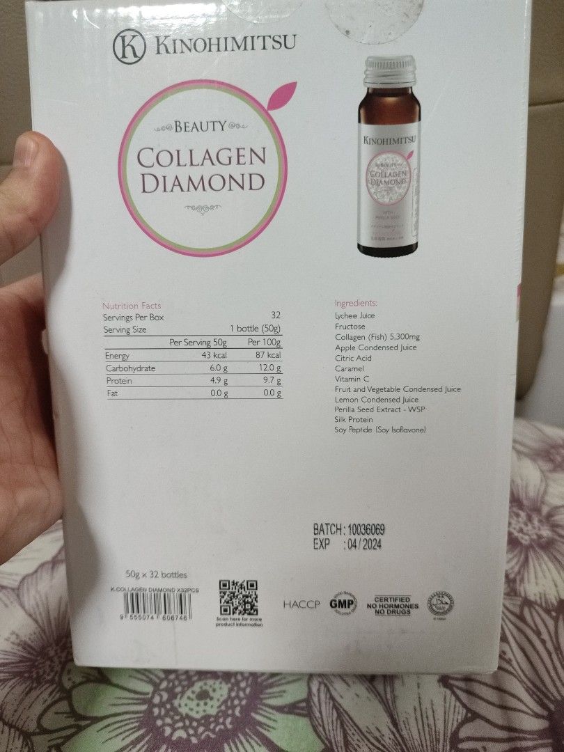 Kinohimitsu Collagen Diamond, Health & Nutrition, Health Supplements ...