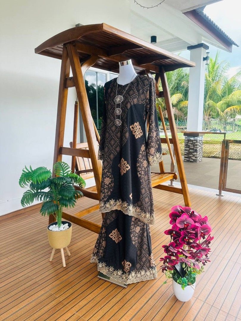 KURUNG RIAU BATIK SULAM ASYIQA, Women's Fashion, Muslimah Fashion, Baju ...