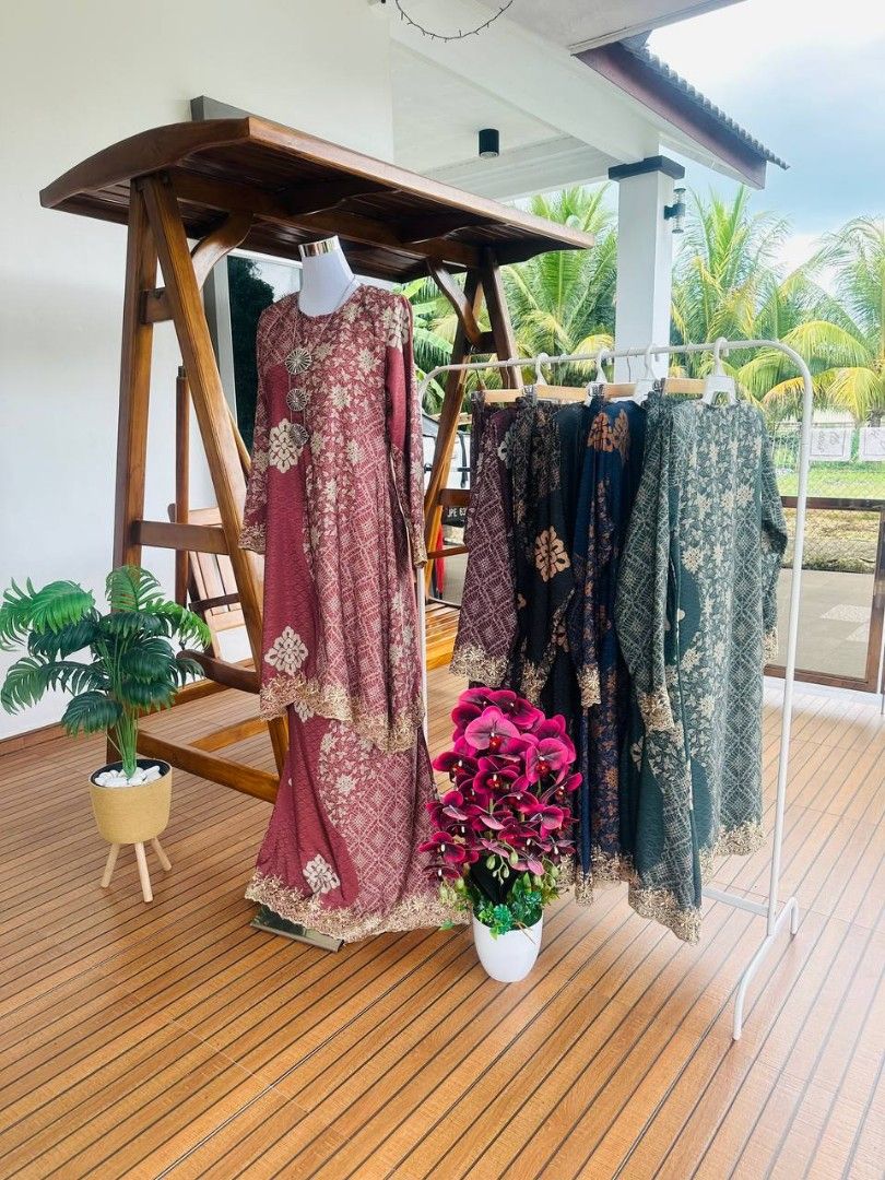 KURUNG RIAU BATIK SULAM ASYIQA, Women's Fashion, Muslimah Fashion, Baju ...