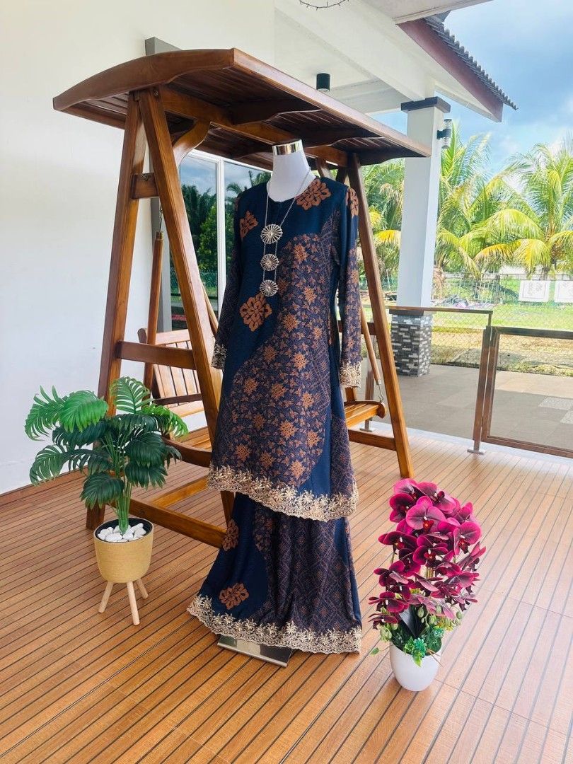 KURUNG RIAU BATIK SULAM ASYIQA, Women's Fashion, Muslimah Fashion, Baju ...