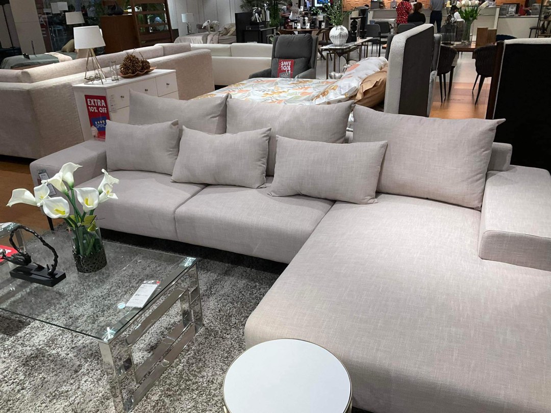 L Shaped Sofa from OUR HOME [Rush], Furniture & Home Living, Furniture, Sofas on Carousell