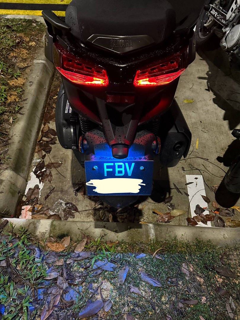 LED rear license plate light Xmax w labour, Motorcycles, Motorcycle ...