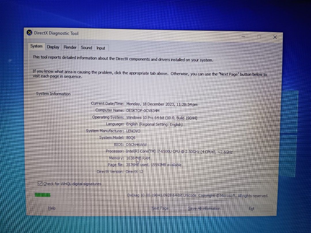 LENOVO IDEAPAD 80Q6 COREI7 6TH GEN, Computers & Tech, Laptops ...