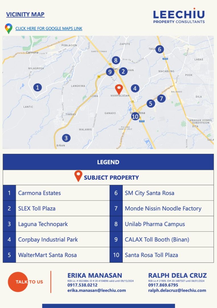 LIIP Lot for Lease - 4,340 sqm Industrial - Mamplasan Binan Laguna ...