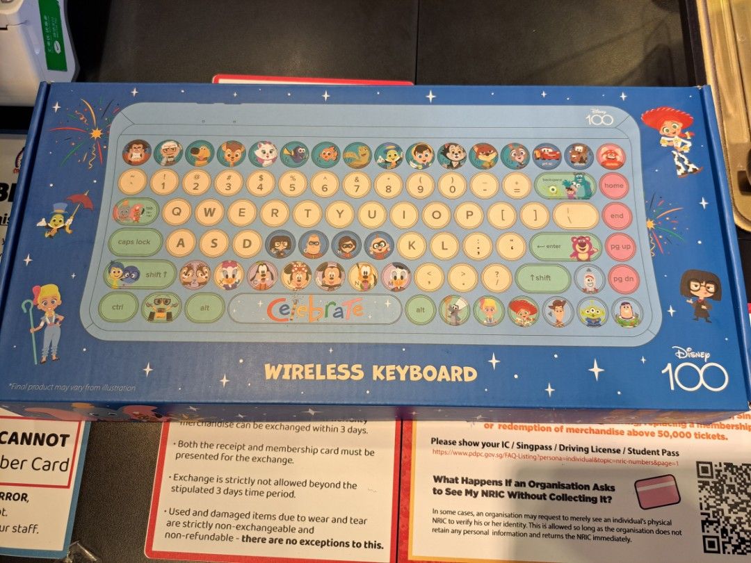 Limited Edition Blue Disney 100 Wireless Keyboard (CPCM), Computers ...