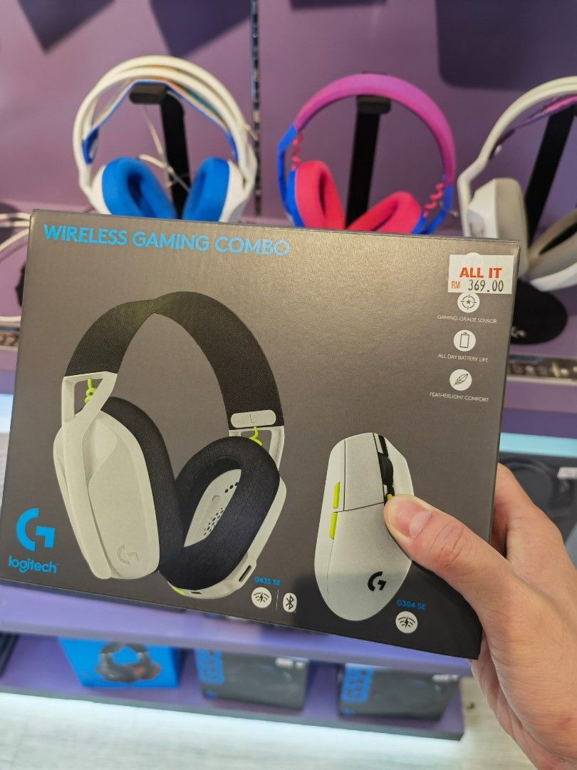 Logitech wireless gaming headphone and mouse combo, Audio, Headphones ...