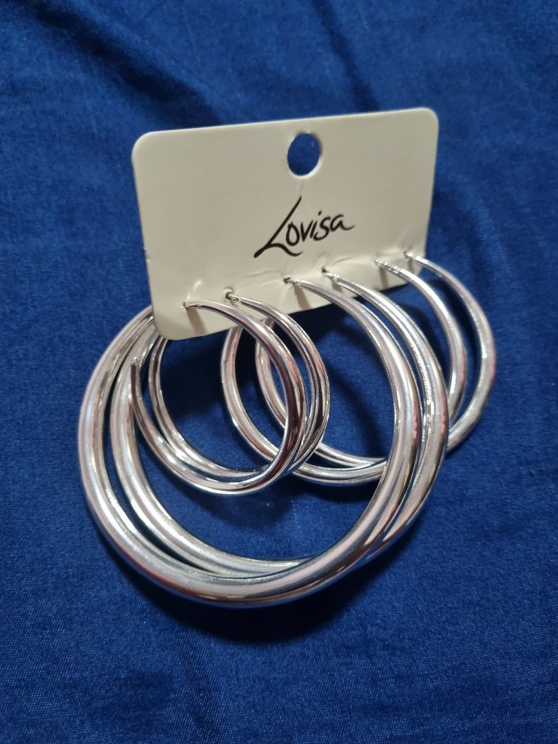 Lovisa Hoop Earrings, Women's Fashion, Jewelry & Organisers, Earrings ...