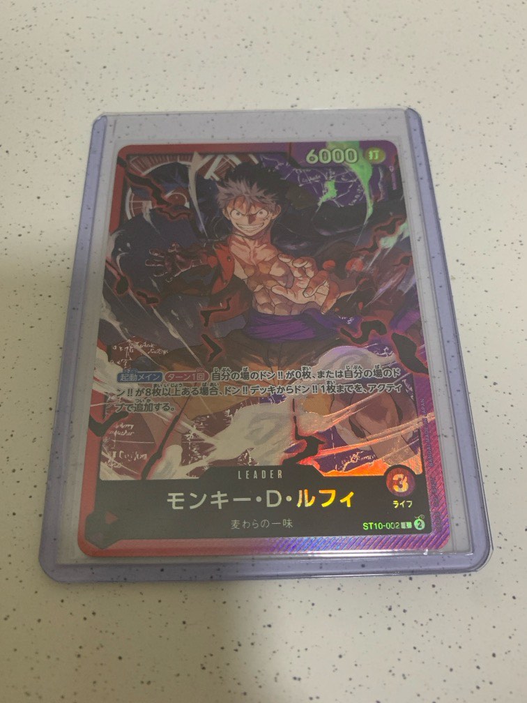 Luffy leader one piece card game tcg st10-002, Hobbies & Toys, Toys ...