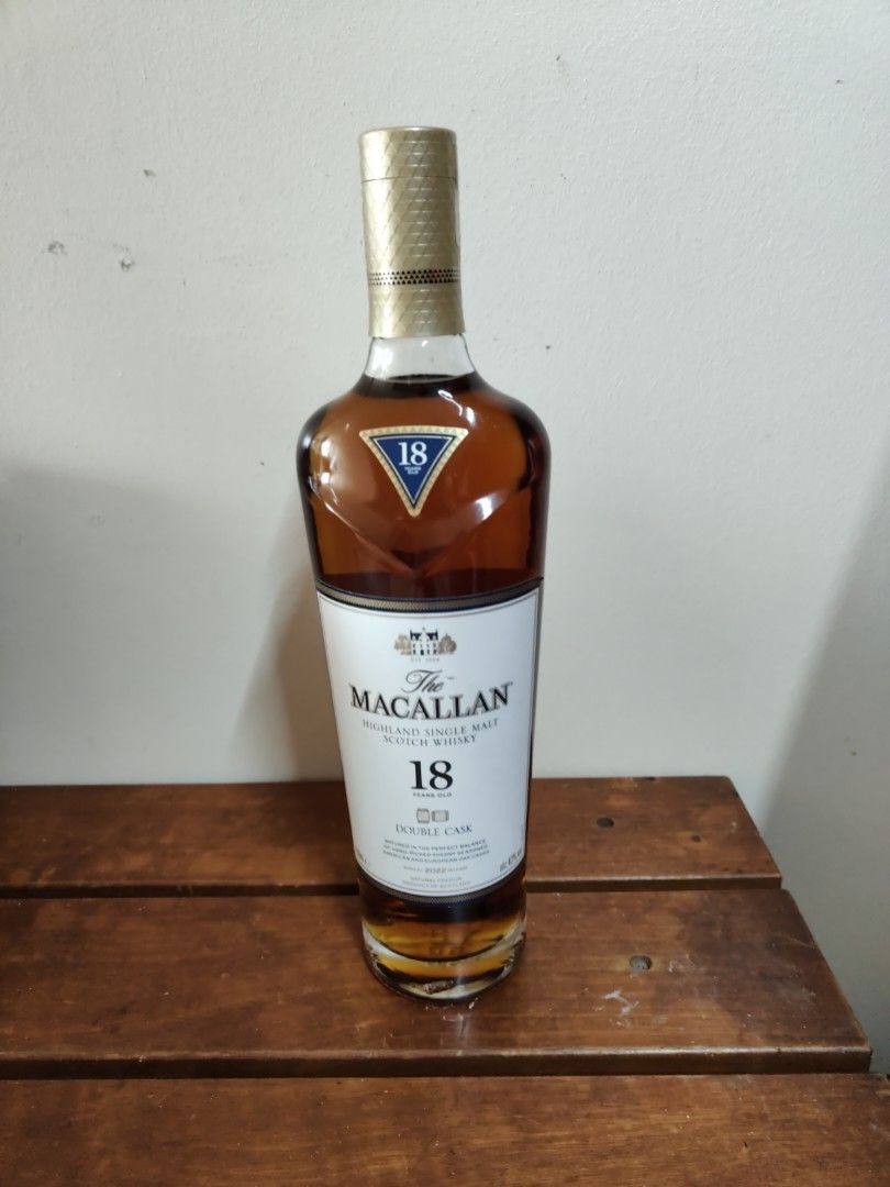Macallan 18 double cask 700ml, Food & Drinks, Alcoholic Beverages on Carousell