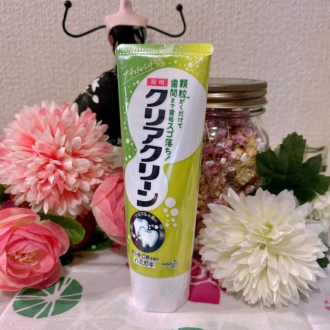 Made in Japan KAO CLEAR CLEAN Natural Mint Toothpaste Standing Tube ...