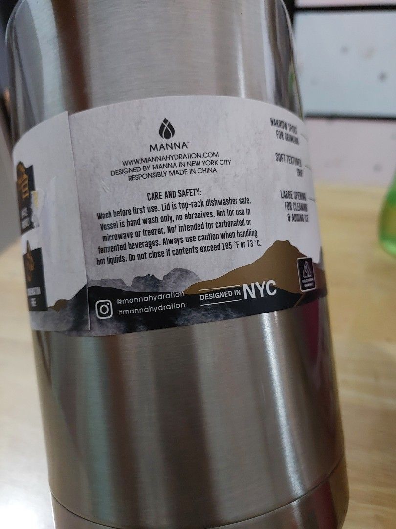 Manna The Ranger Pro Stainless steel bottle, Sports Equipment, Other ...