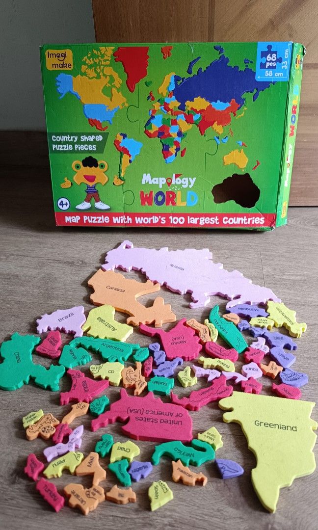 Map puzzle, Hobbies & Toys, Toys & Games on Carousell